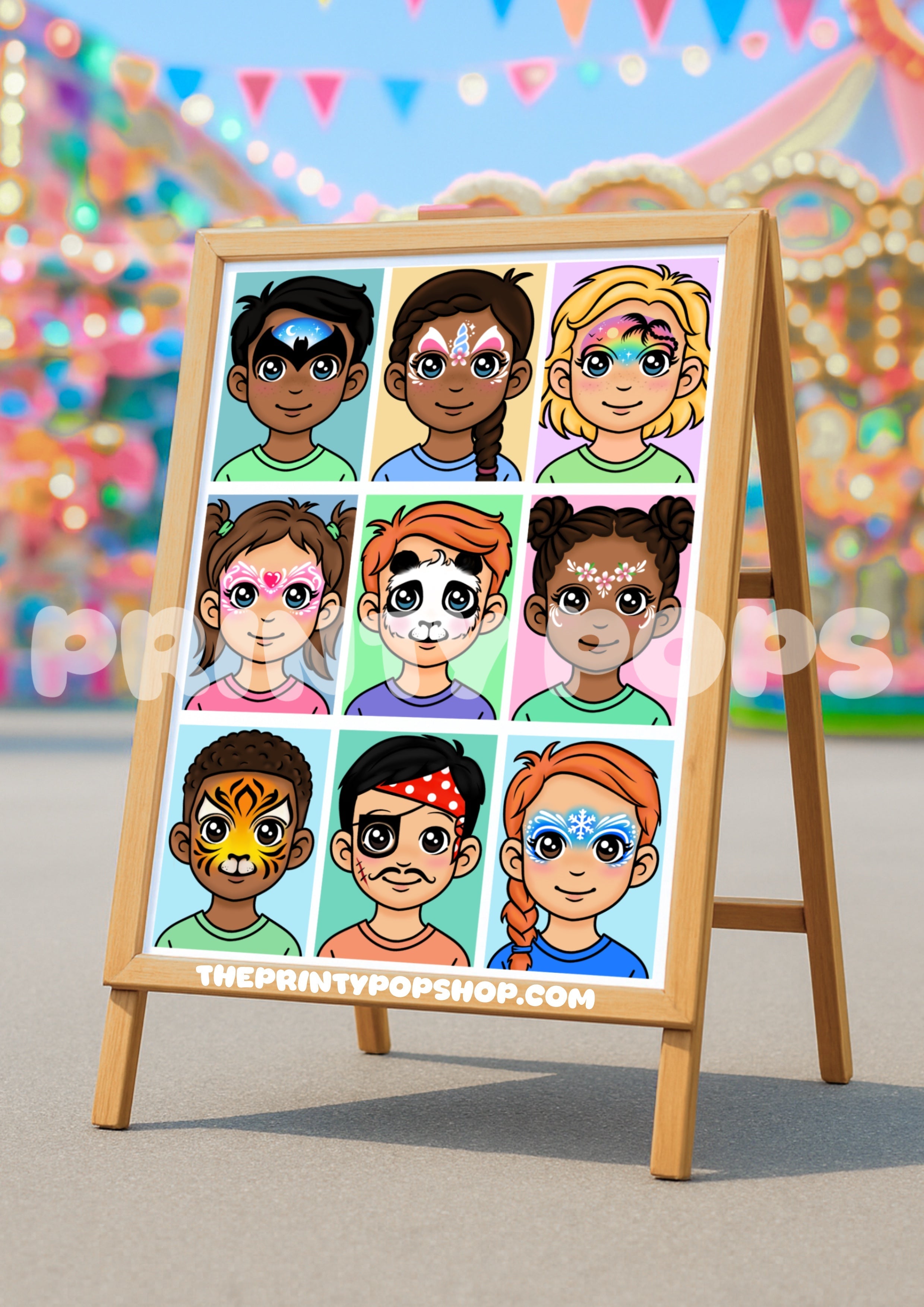 Face Painting Menu Cards – Printy Pops
